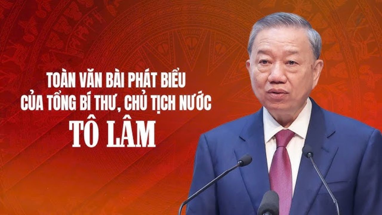 Phát biểu nhậm chức của Tổng Bí thư Ban Chấp hành Trung ương Đảng Tô ...